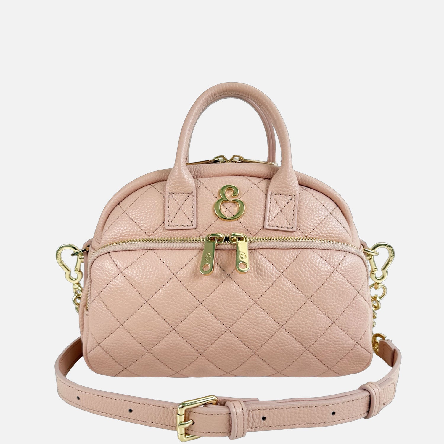 Borsa a spalla Benny Cipria Pelle Martellata Oro